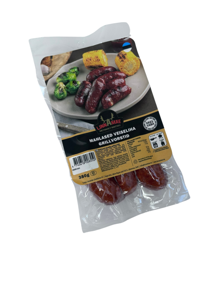 Mahlased veiseliha grillvorstid 380g - Linnamäe Lihatööstus